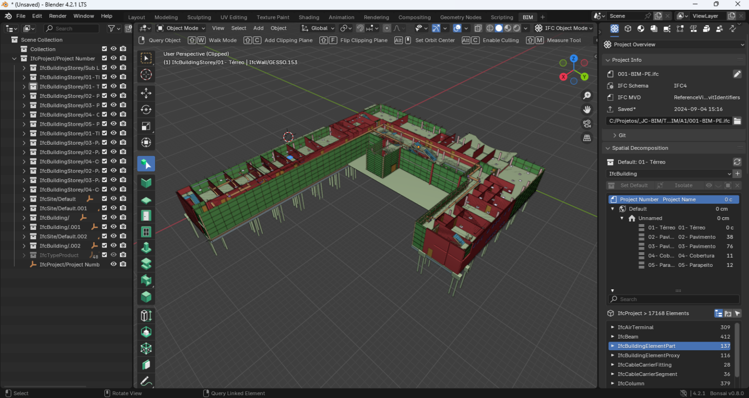 Curso Auditoria de Modelos IFC com Bonsai (Blender BIM) – Loja EBBIM